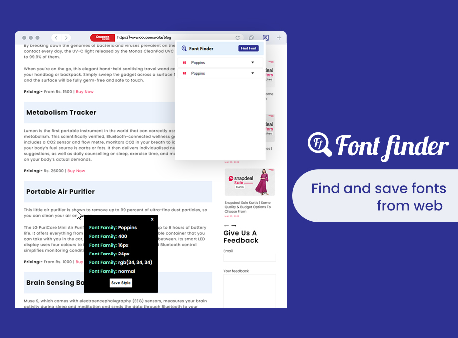 Free Font Finder For Chrome Check Font Family With Single Click